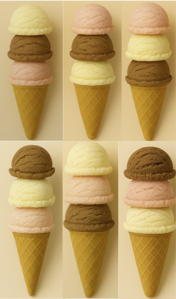 Understanding Combinations and Permutations Through Ice Cream